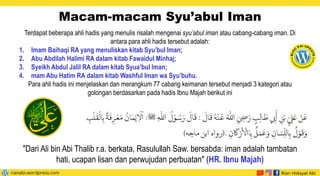PPT BAB 2 SYU'ABUL IMAN, MA'RIFATUN BIL QOLBI, IQRARUN BIL LISAN ...