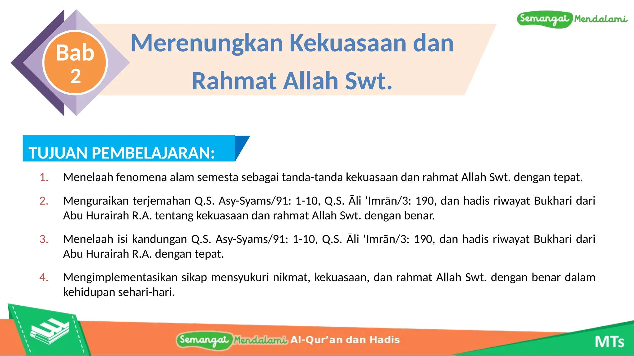 PPT BAB 2 KELAS 7 MERENUNGKAN RAHMAT ALLAH SWT.pptx