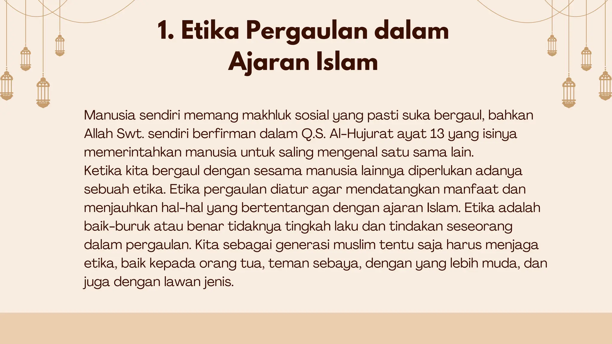 PPT BAB 3 KLS 9 AGAMA ISLAM INDAHNYA ETIKA PERGAULAN DAN KOMUNIASI ...