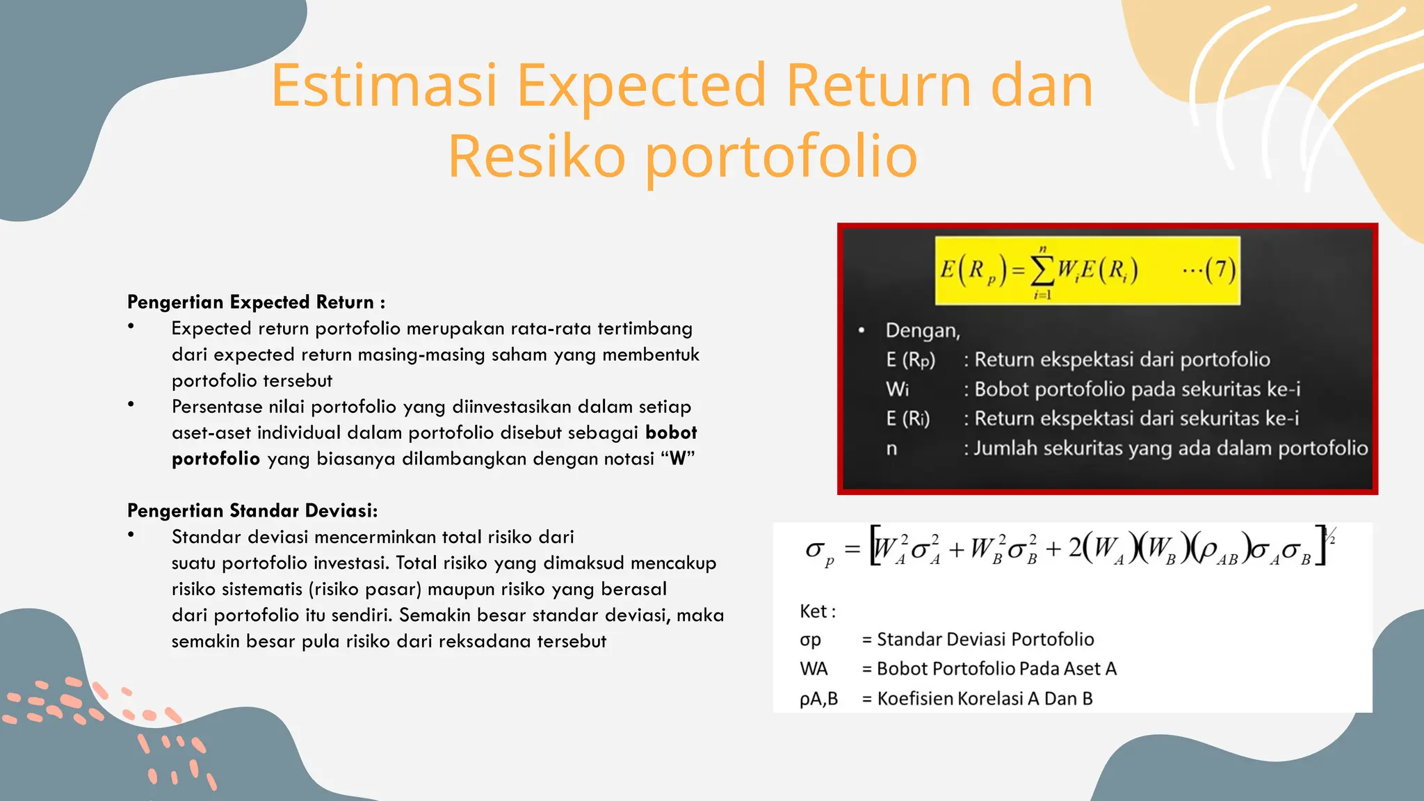 Pemilihan portofolio dan spekulatif permintaan uang | PPTX