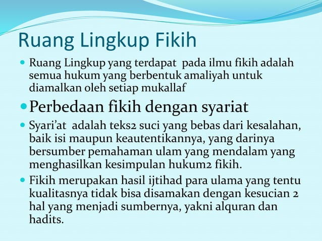 Konsep Fikih dan Ibadah dalam Islam | PPTX