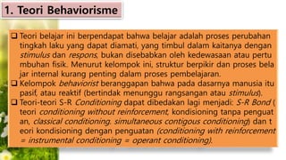 kurikulum dan teori belajar | PPTX