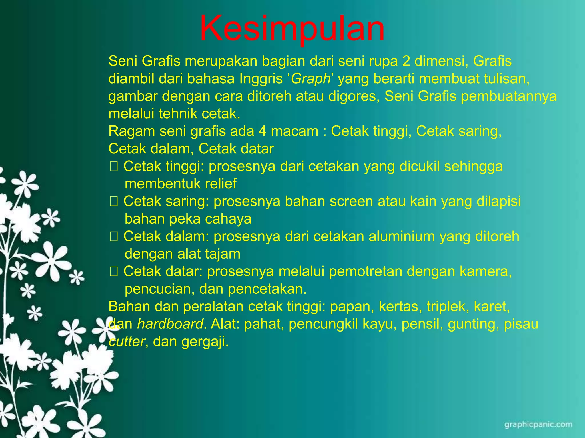 PPT bab IX Seni Grafis kls 9 smstr 2.ppt