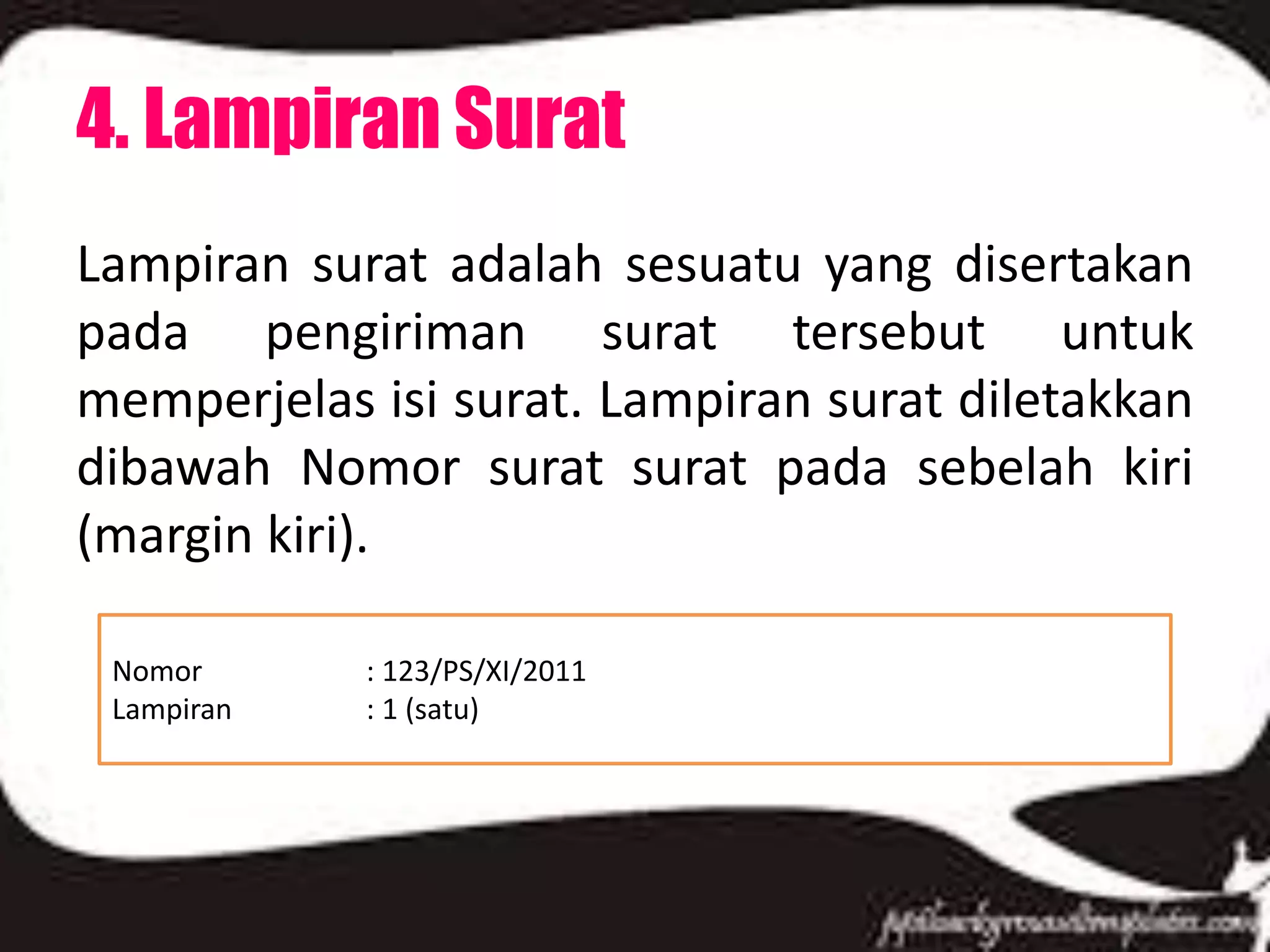 Cara membuat Bagian bagian surat | PPTX