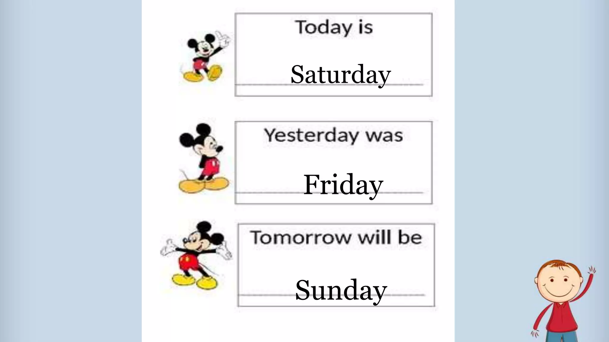 Days of the week | PPTX