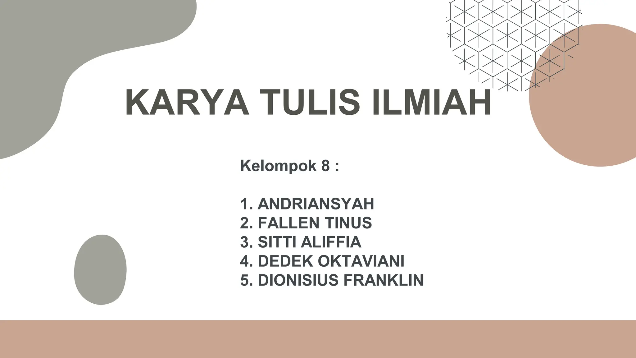 PPT BAHASA INDONESIA KARYA TULIS ILMIAH KELEMPOK DELAPAN | PPTX