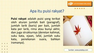PPT Bahasa Indonesia Puisi Rakyat kelas 7.pptx