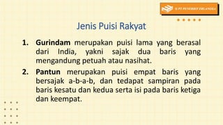 PPT Bahasa Indonesia Puisi Rakyat kelas 7.pptx