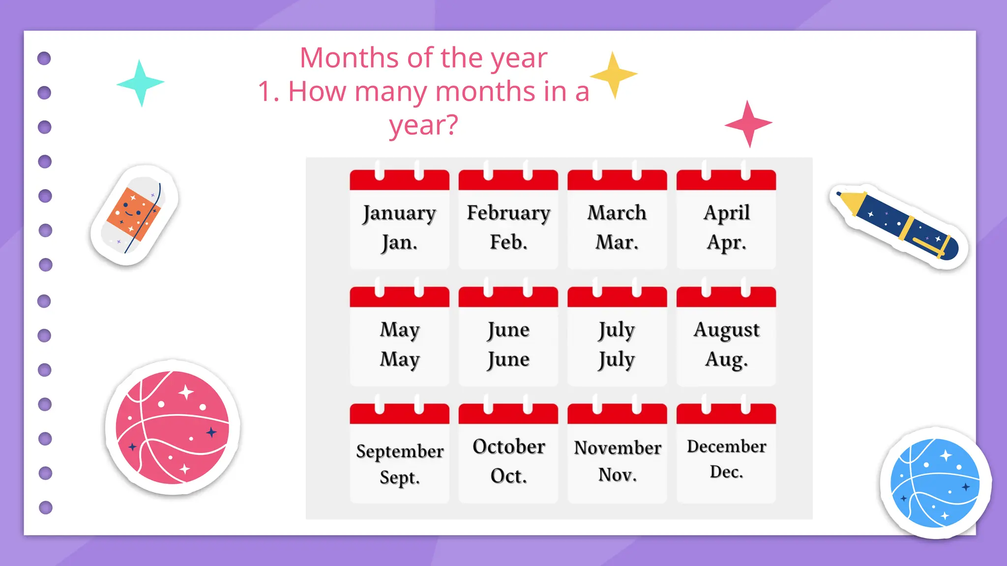 ppt bahasa inggris about days, months and time | PPTX