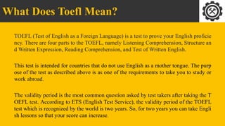 Powerpoint TOEFL Group 1, Class C. TEKNIK SIPIL | PPT