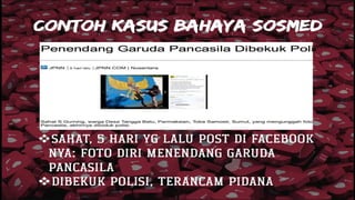 PPT BAHAYA MEDIA SOSIAL bagi anak anak.pptxpptx | PPTX