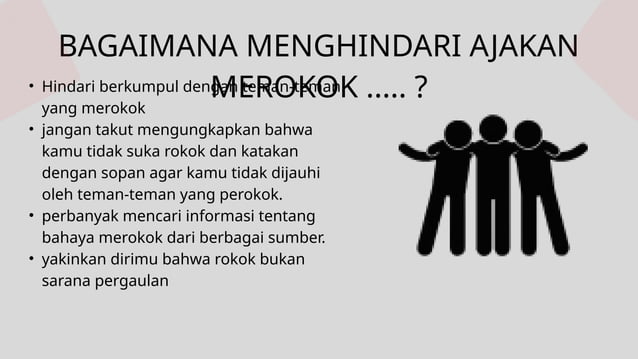 PPT BAHAYA MEROKOK MEMBAHAS TENTANG DEFINISI ROKOK JENIS-JENIS ROKOK ...