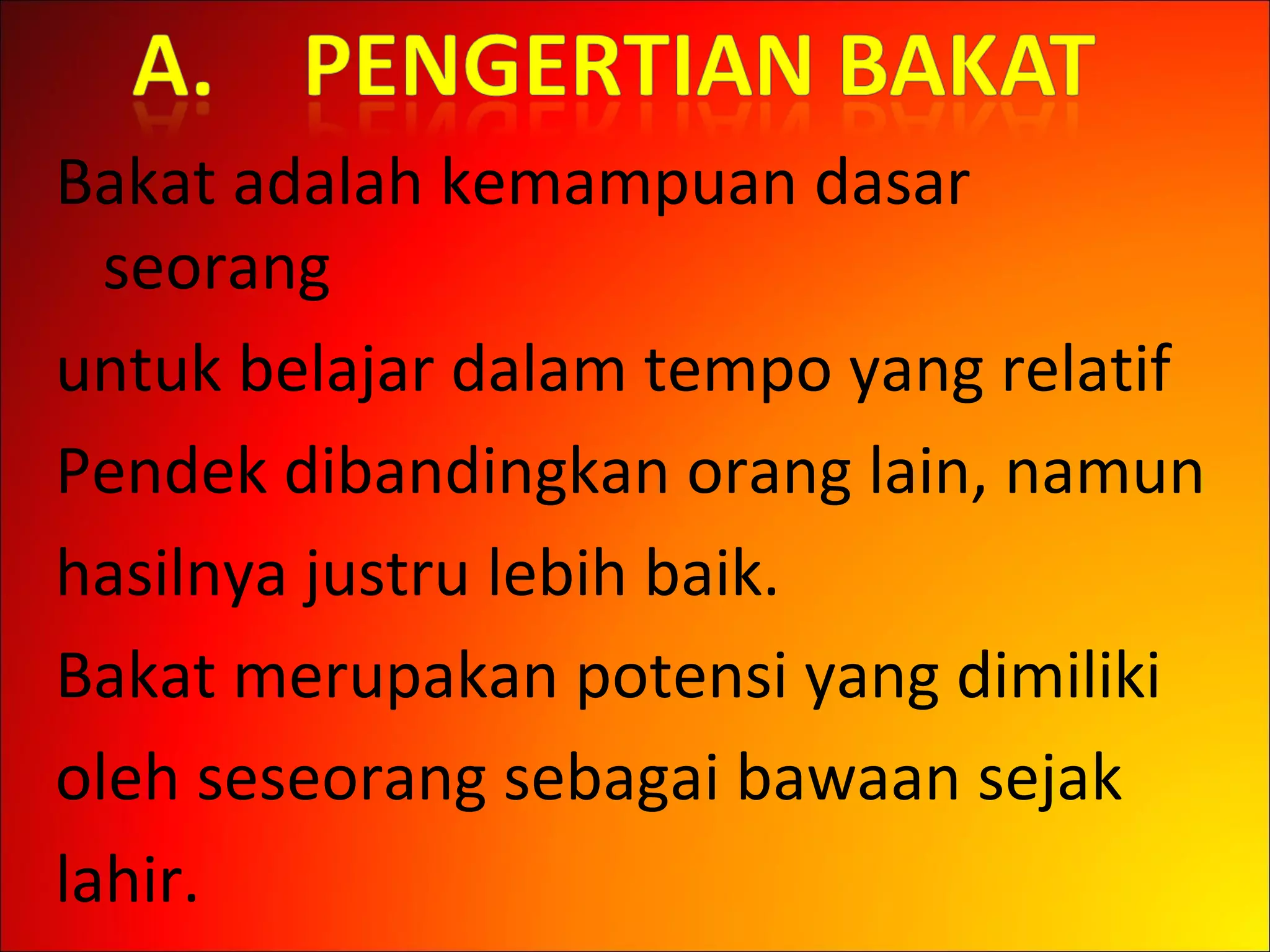 BAKAT & MINAT | PPT
