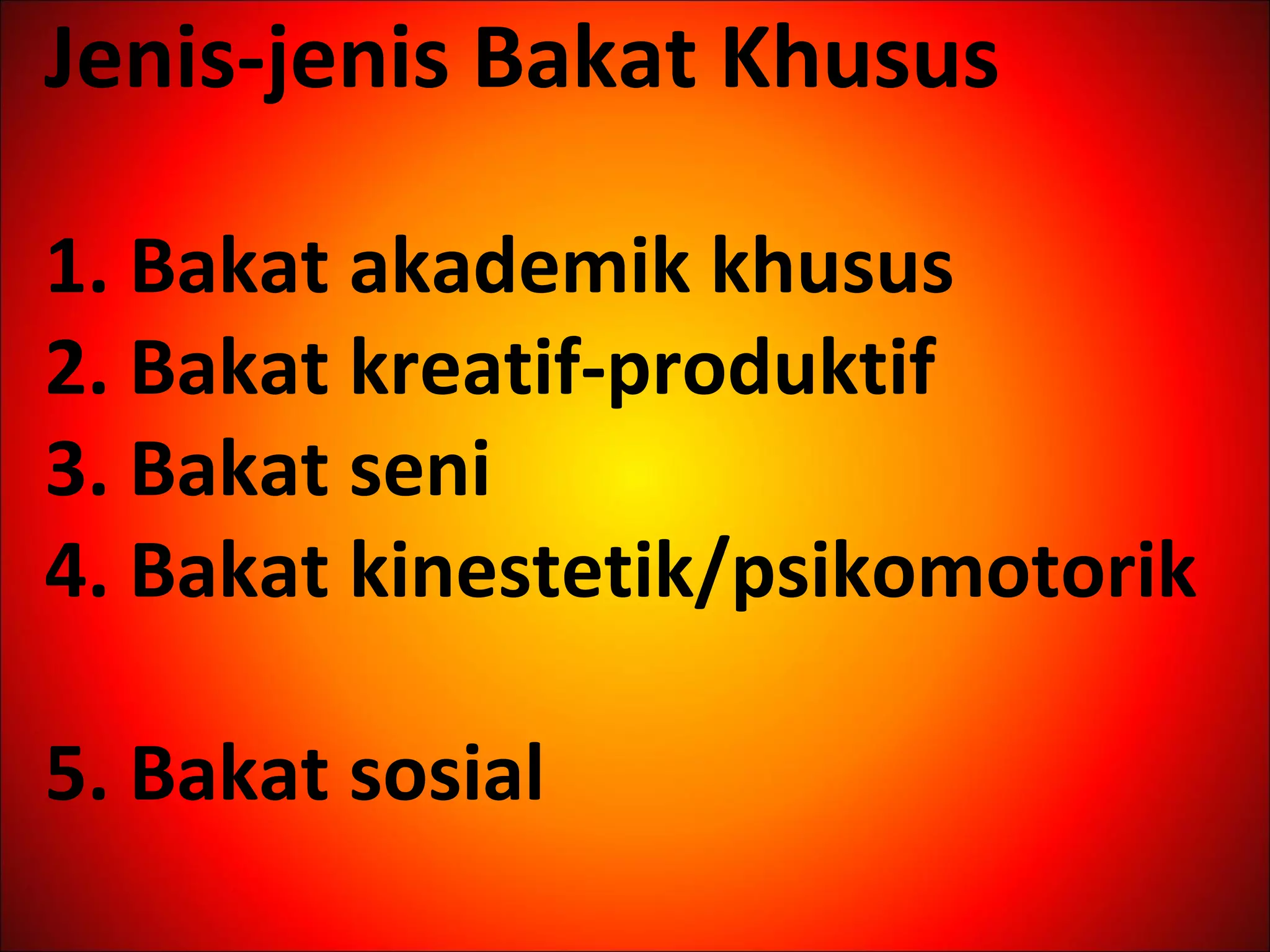 BAKAT & MINAT | PPT