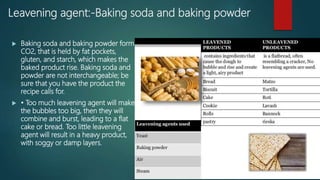 Role of ingredients in bakery industry | PPTX