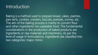 Role of ingredients in bakery industry | PPTX