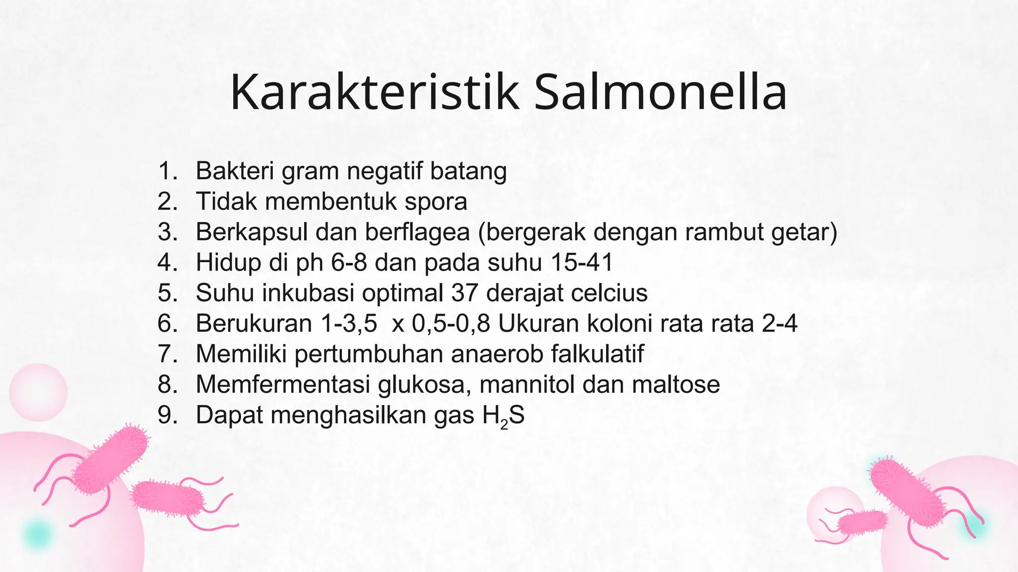ppt bakteri salmonella dan taksonominya dan karakteristiknya | PPTX