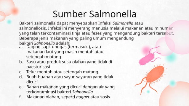 ppt bakteri salmonella dan taksonominya dan karakteristiknya | PPTX