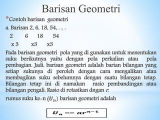 BARISAN DAN DERET | PPTX