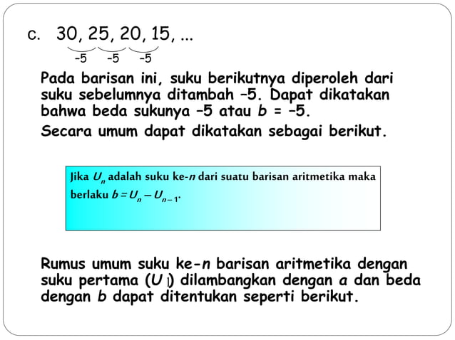 Ppt barisan dan deret | PPTX