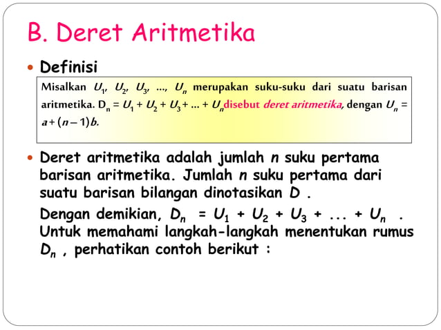 Ppt barisan dan deret | PPTX