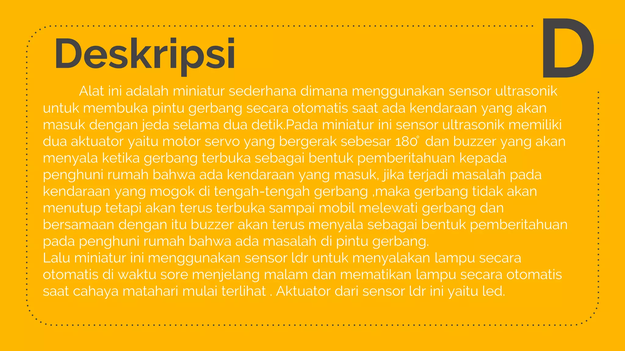 Ppt instrumentasi "automatic gate" | PPT