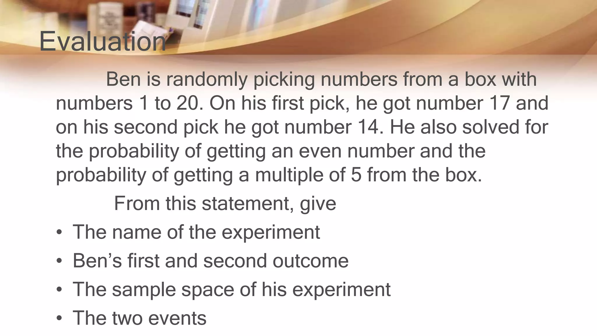 Basic Concepts of Probability | PPTX