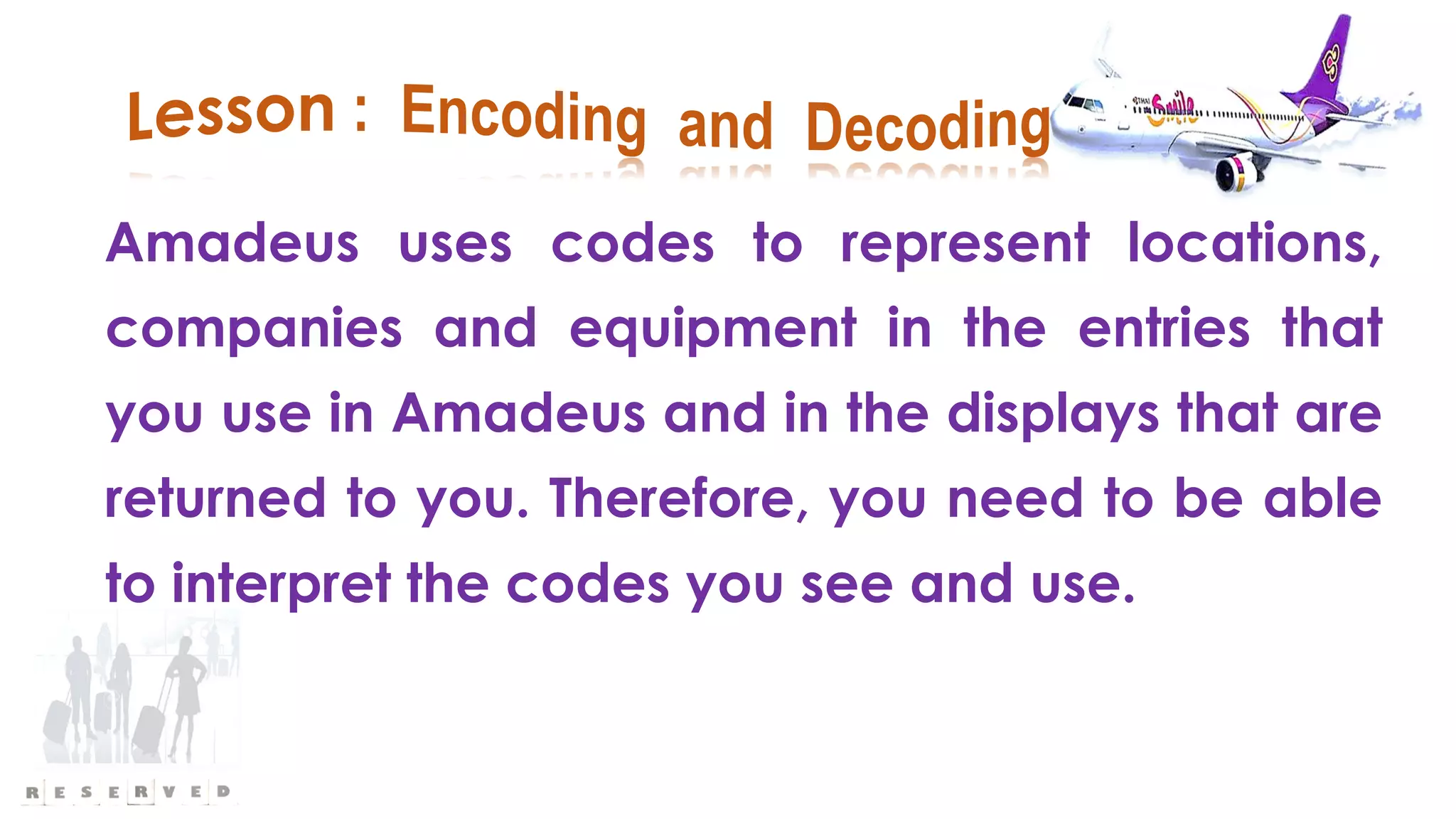 Basic Reservation and Ticketing AMADEUS selling platform connect bsp | PDF