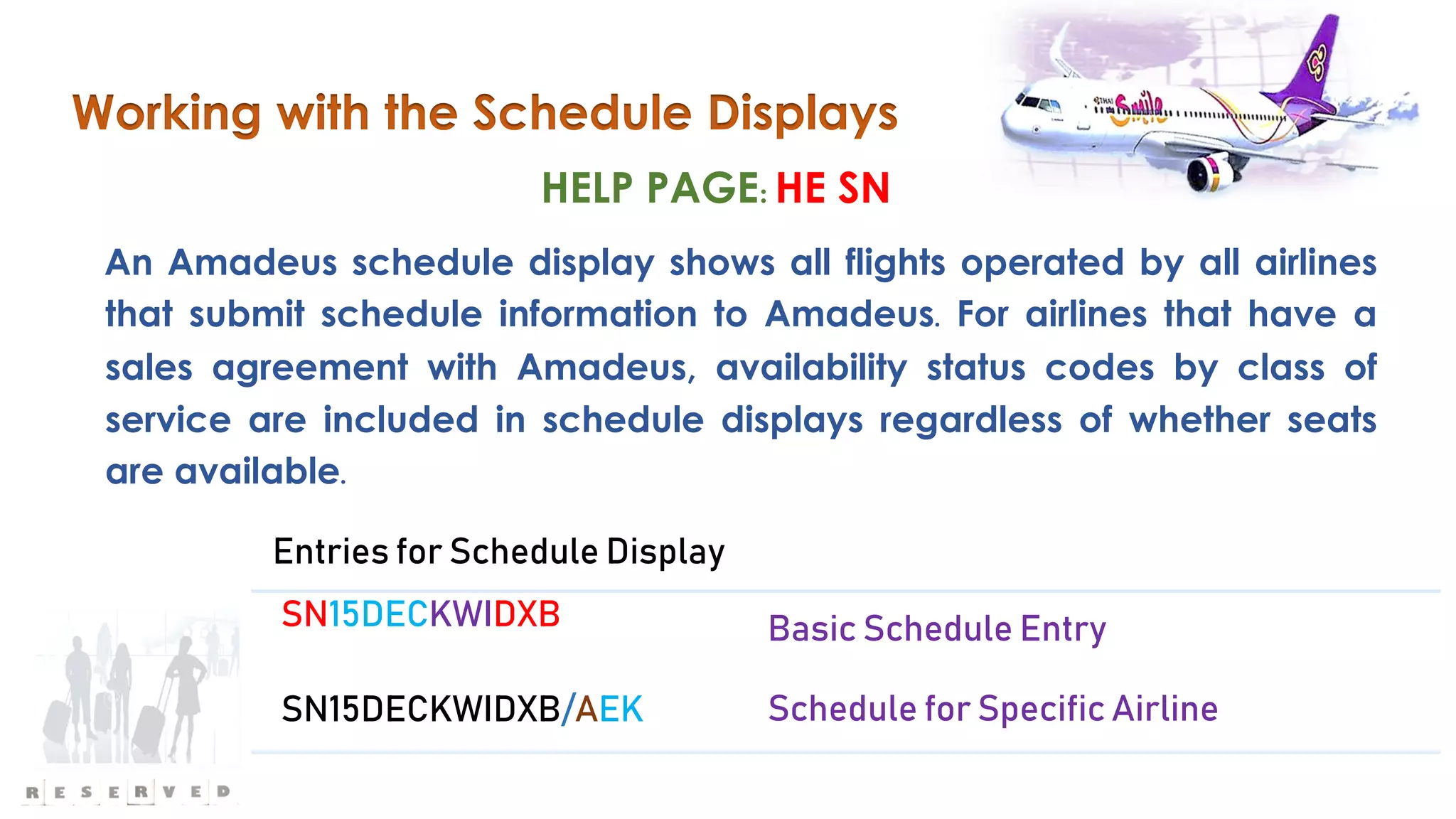 Basic Reservation and Ticketing AMADEUS selling platform connect bsp | PDF