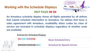 Basic Reservation and Ticketing AMADEUS selling platform connect bsp | PDF