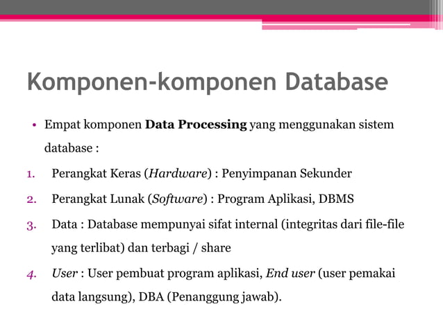 Ppt basis data fix | PPT