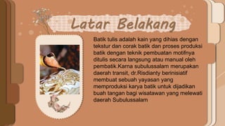 Ppt batik canting | PPTX