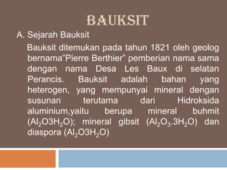 Ppt bauksit klp 7 ptsdb | PPTX