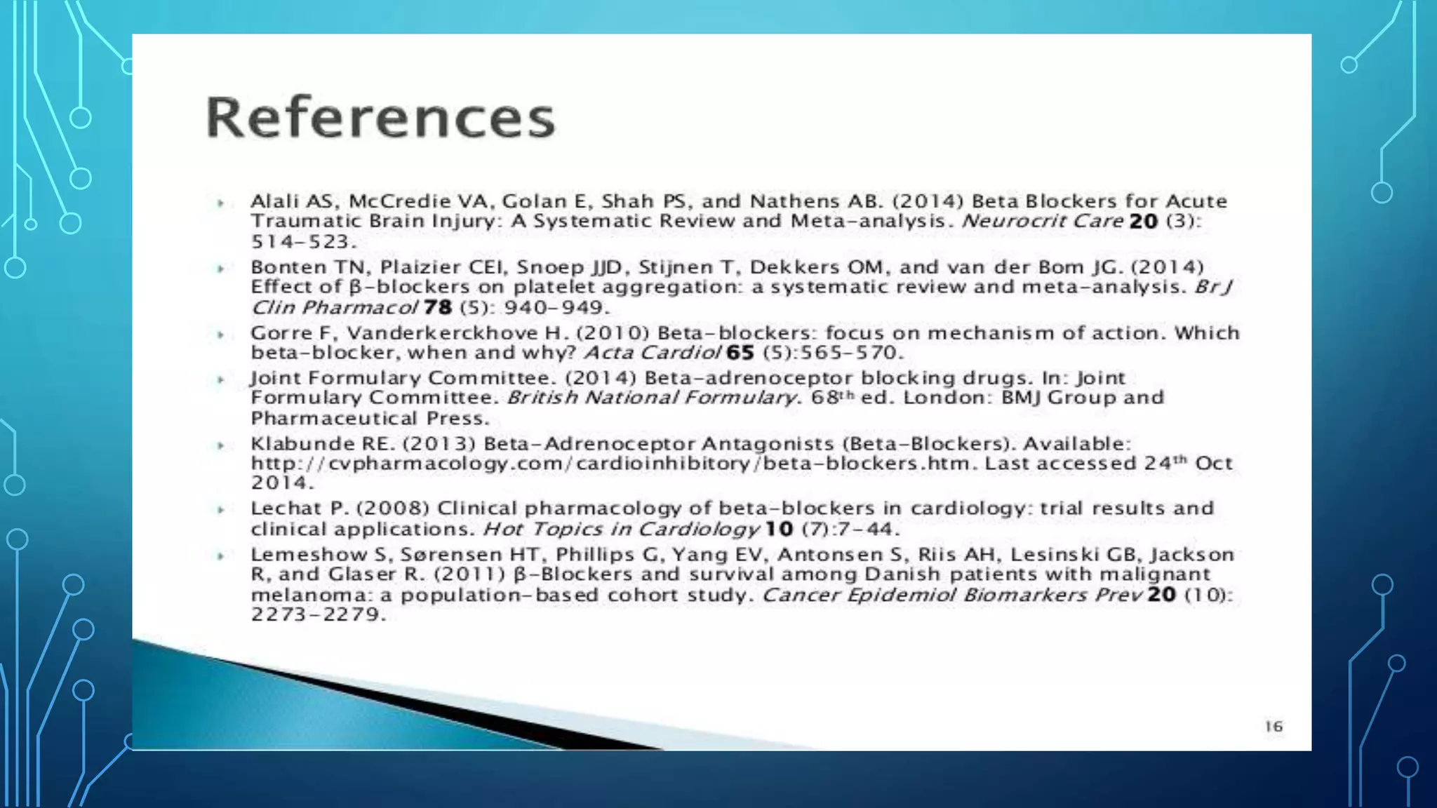 Ppt b blockers presentation | PPTX | Endocrine and Metabolic Diseases | Diseases and Conditions