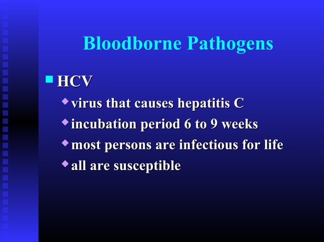 Bloodborne Pathogen Presentation 2014 | PPT