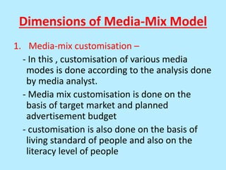 Media Mix and Public Relations | PPTX