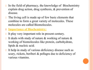 Introduction to Biochemistry | PPT