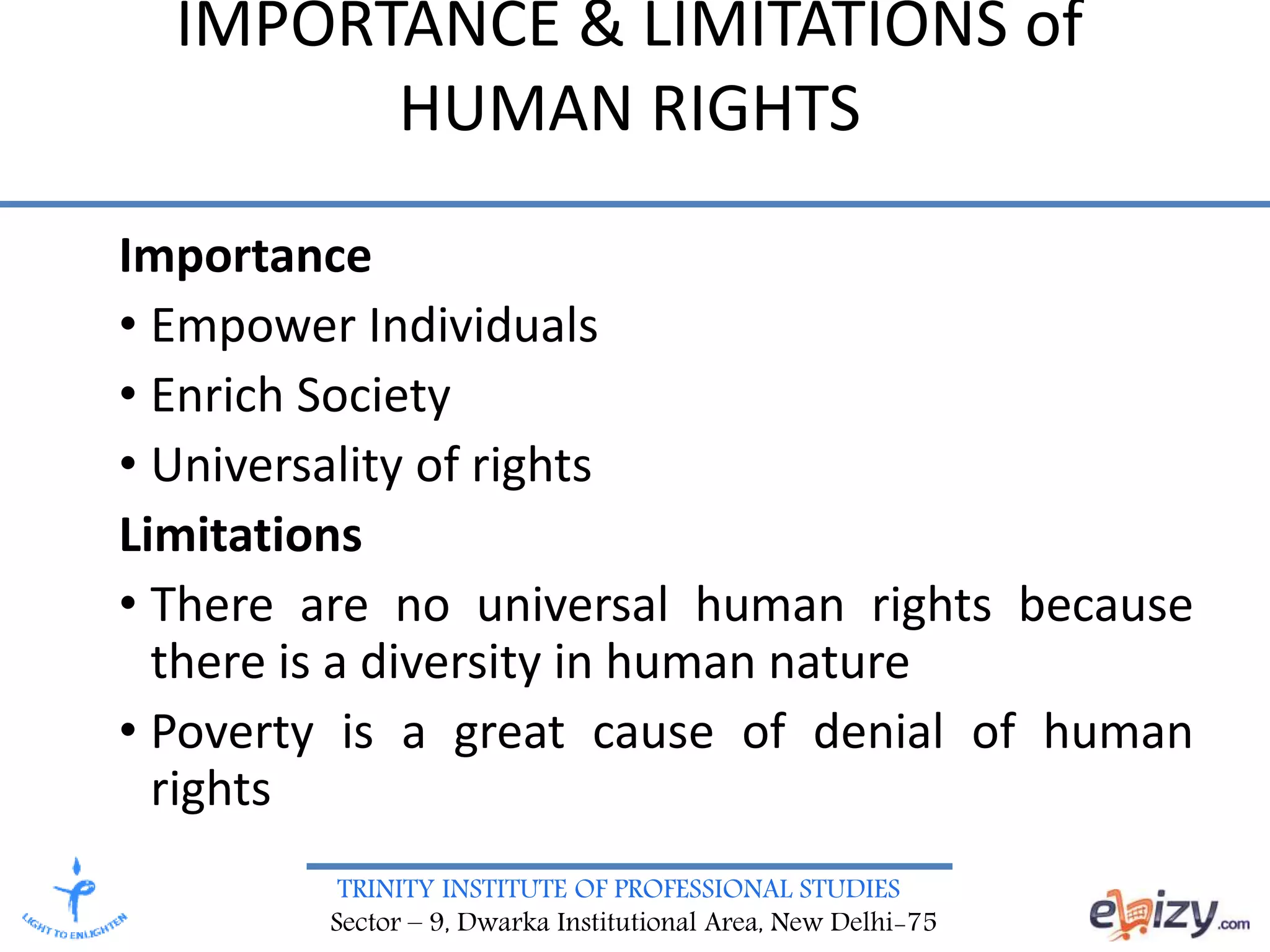 TYPES of HUMAN RIGHTS-Natural Rights | PPT