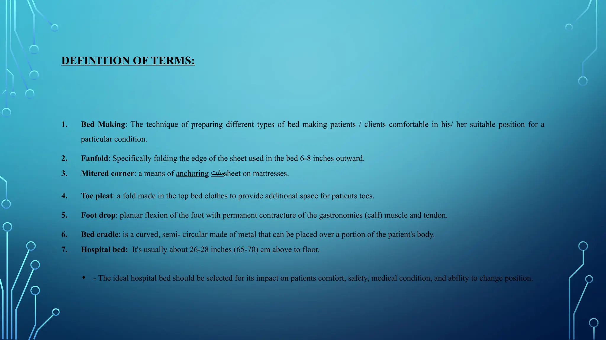 PPT BED MAKING POWER POINT PRESENTATION P | PPTX