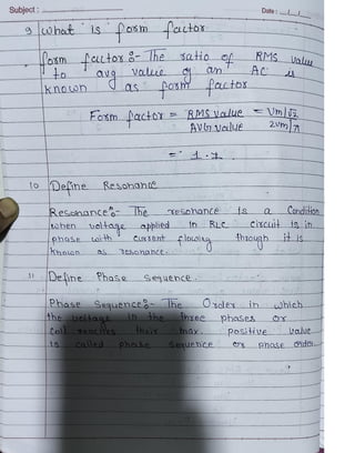 basic electrical engineering ppt solution | PPTX | College Education ...