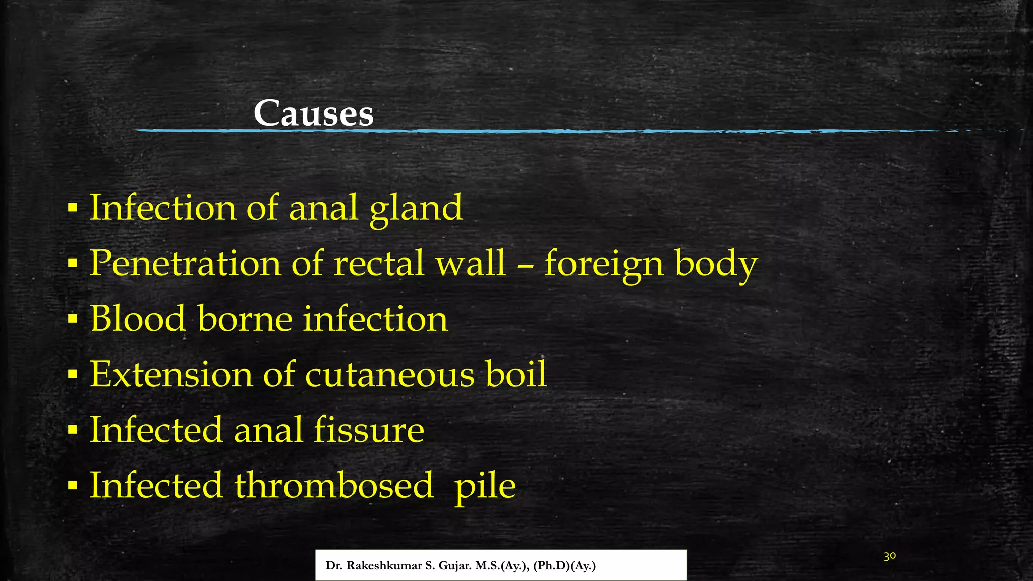 Diagnosis & Management of Common Anorectal Diseases | PPTX