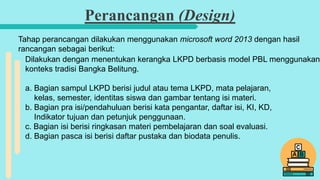 PPT skripsi pengembangan model problem based learning pptx | PPTX