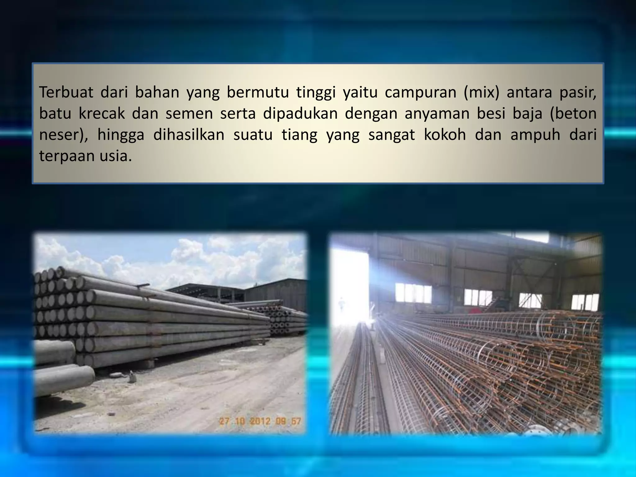 PRECAST TIANG LISTRIK BETON | PPTX