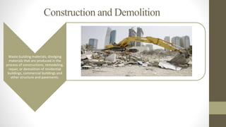 construction and demolition waste management | PPTX