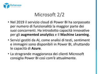 Strumenti di Business Intelligence 2: soluzioni BI a confronto | PPTX