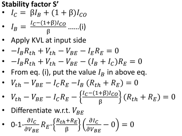 biasing circuit ppt based on bi polar junction transistor | PPT