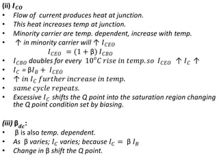 biasing circuit ppt based on bi polar junction transistor | PDF