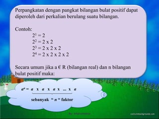 Ppt bilangan berpangkat | PPTX