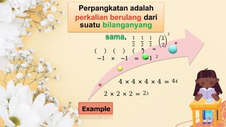 PPT bilangan berpangkat-kelas fase E SMA | PPTX