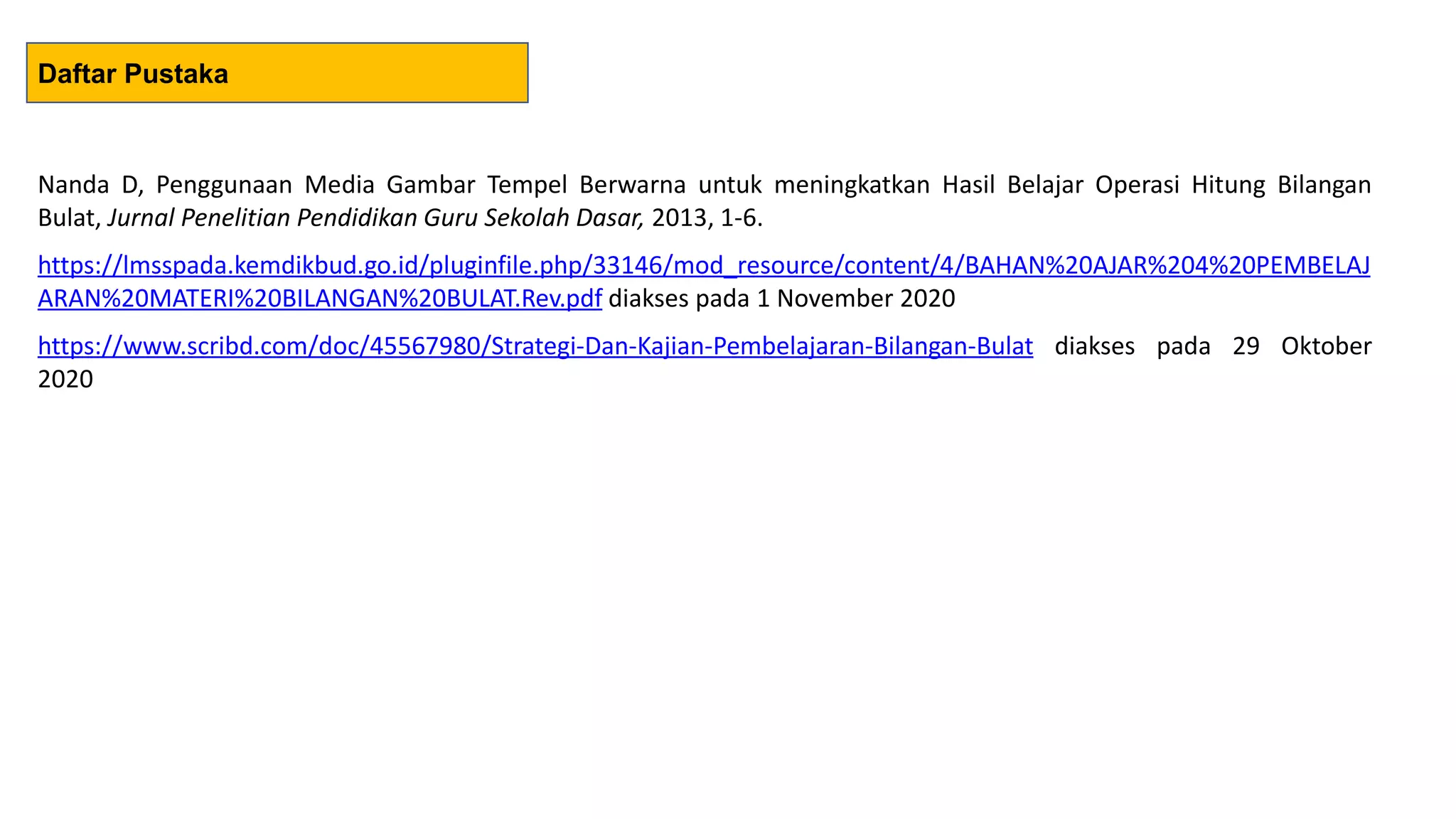 Ppt bilangan bulat kelompok 6 | PDF